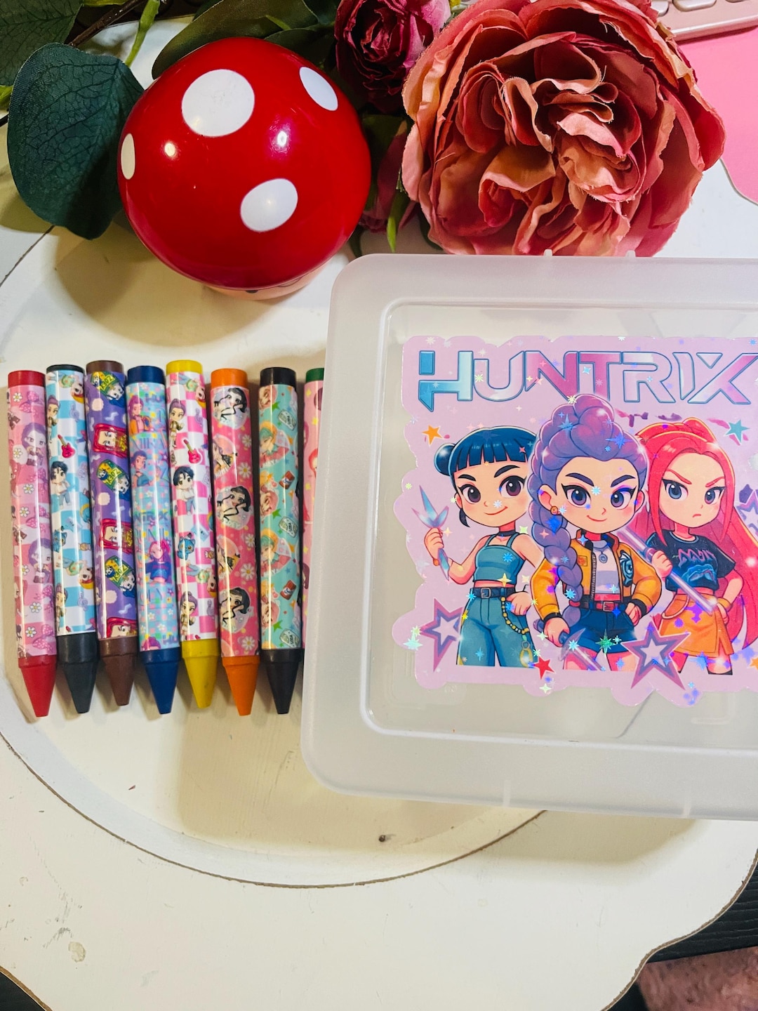 Washable Large Crayons 8 Colors With or Without Crayon Box - Etsy UK