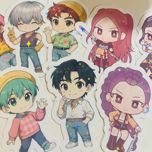 K Pop Stickers 8 Pcs Set - Etsy