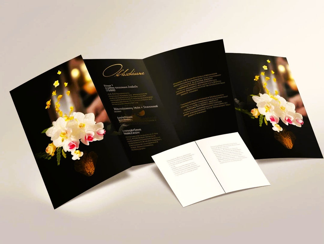 Funeral Program, Obituary,memorial,programs,keepsake,cremation,custom ...