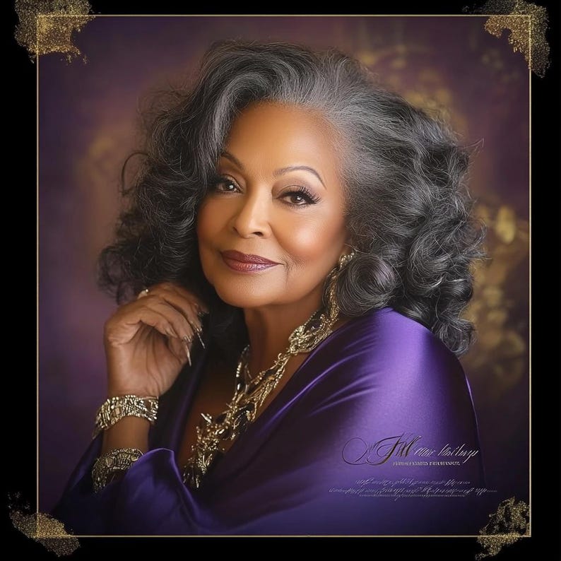 Modern 11x17 Funeral Program Purple & Gold Obituary 2 to 28 Pages48 ...