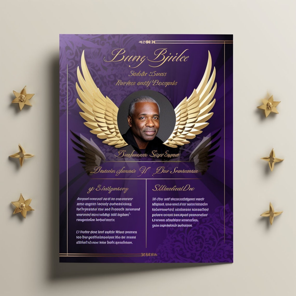 Classic Funeral/memorial Programs A Fitting Tribute, Funeral Program ...