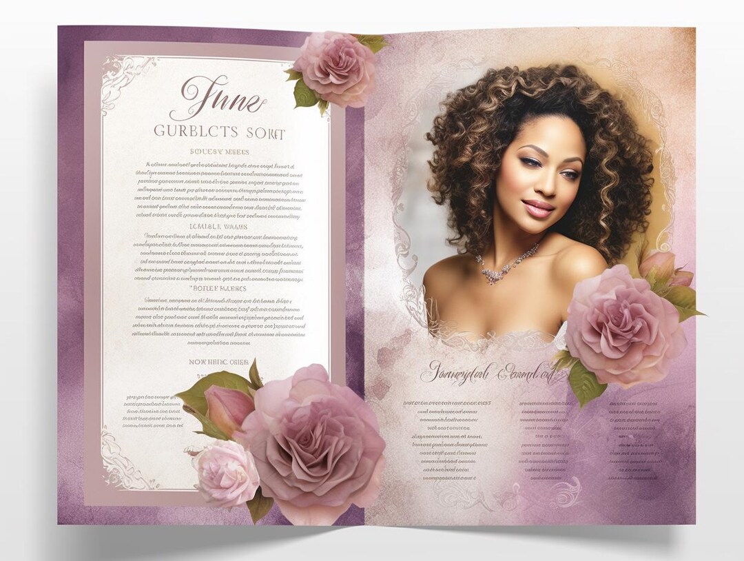 Funeral Program, Obituary,memorial,programs,keepsake,cremation,custom ...