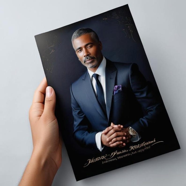 Made-to-order Funeral Program Template | Custom Obituary, Delivered to ...