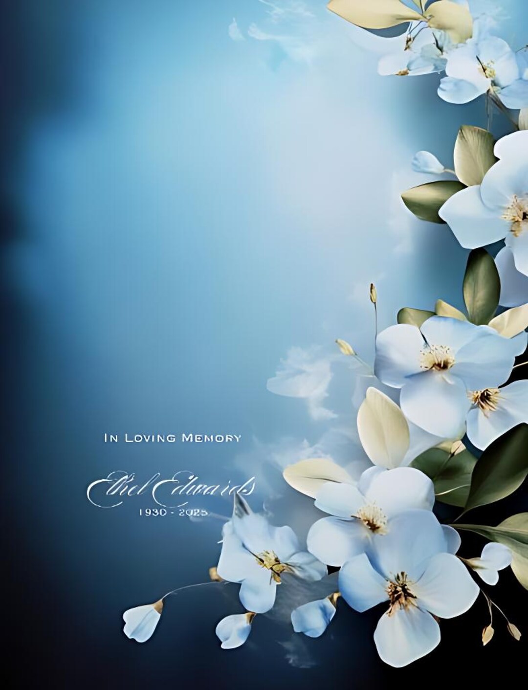 Funeral Program, Obituary,memorial,programs,keepsake,cremation,custom ...