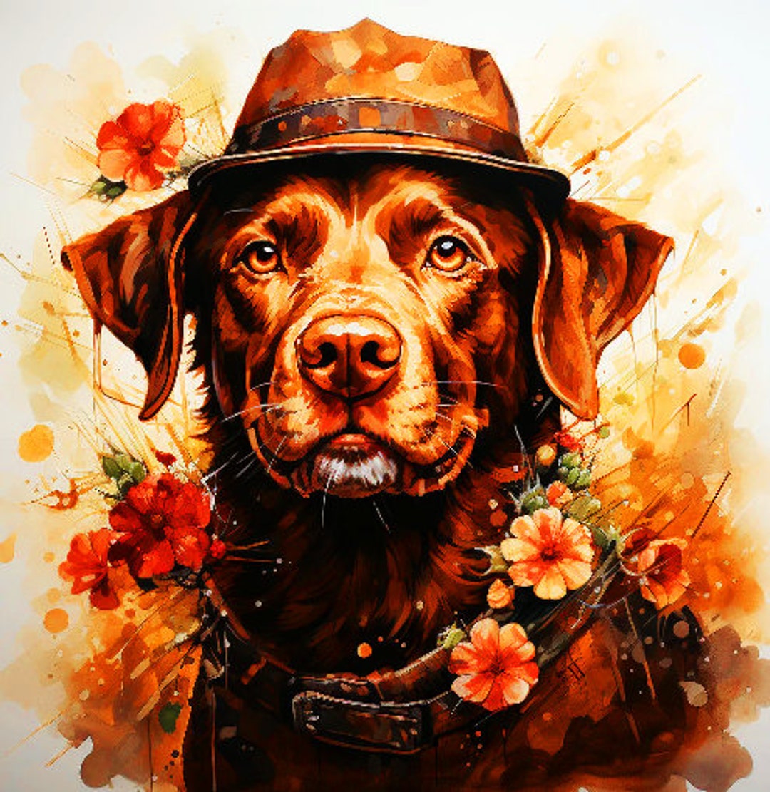 Digital Pet Art, Personalized Pet Portrait Gift, Pet Memorial Portrait ...