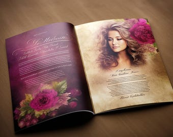 Funeral Program, Obituary, Memorial, Programs,keepsake, Obituary Design ...