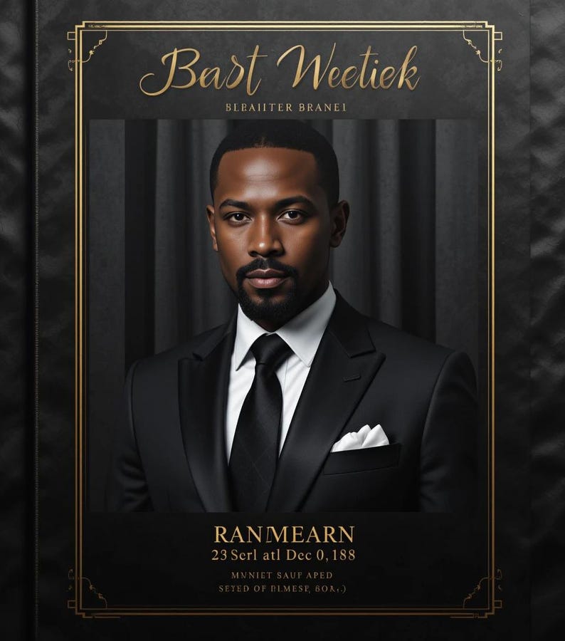 8 Page Made-to-order 8.5x11 (11x17) Full Sized Funeral Program Template ...