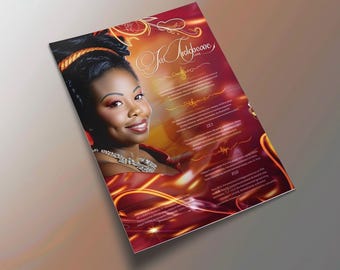Funeral Program, Obituary, Memorial, Programs,keepsake, Obituary Design ...