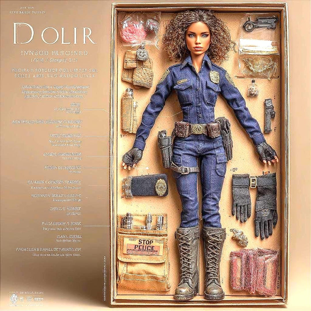 Your Face as an Action Figure Doll: Unsung Heroes - Police Officer ...