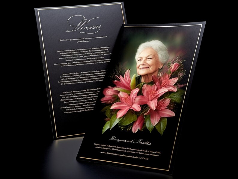 Classic Funeral/memorial Programs A Fitting Tribute, Funeral Program ...
