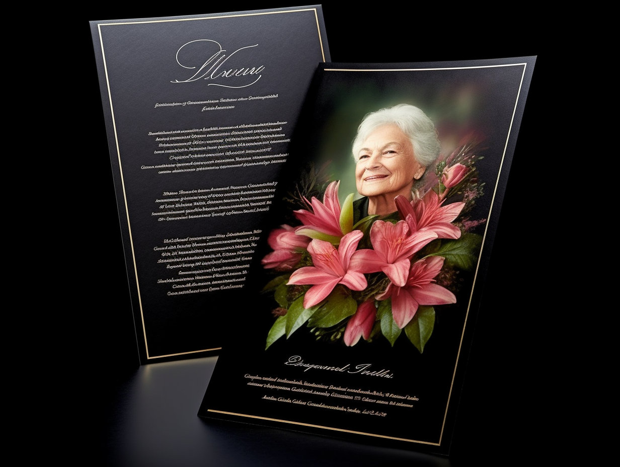 Classic Funeral/memorial Programs A Fitting Tribute, Funeral Program ...