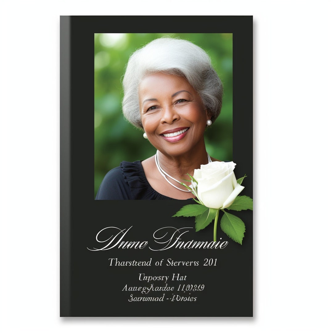 Funeral Program, Obituary, Memorial Program, Celebration of Life ...