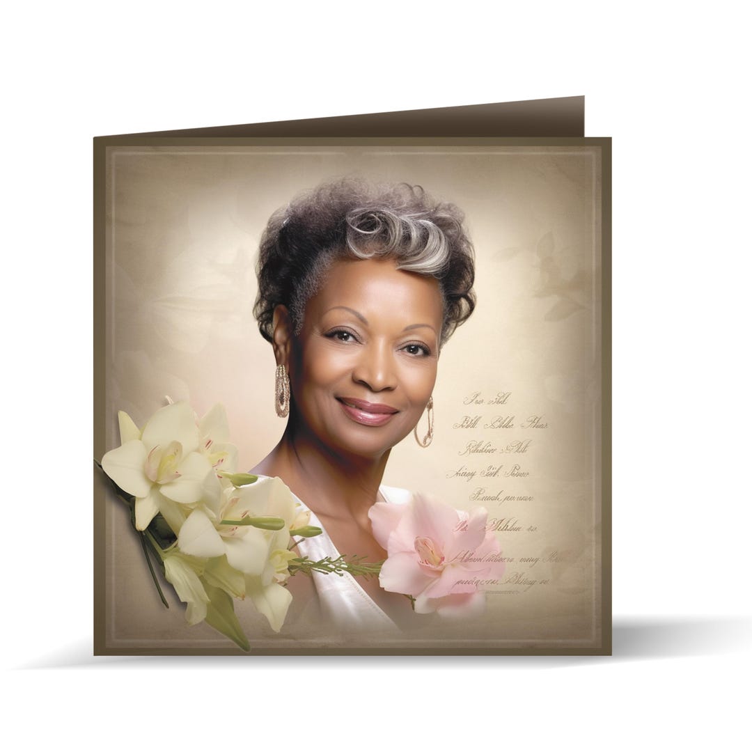 Funeral Program, Order of Service Funeral Program, Obituary, Memorial ...