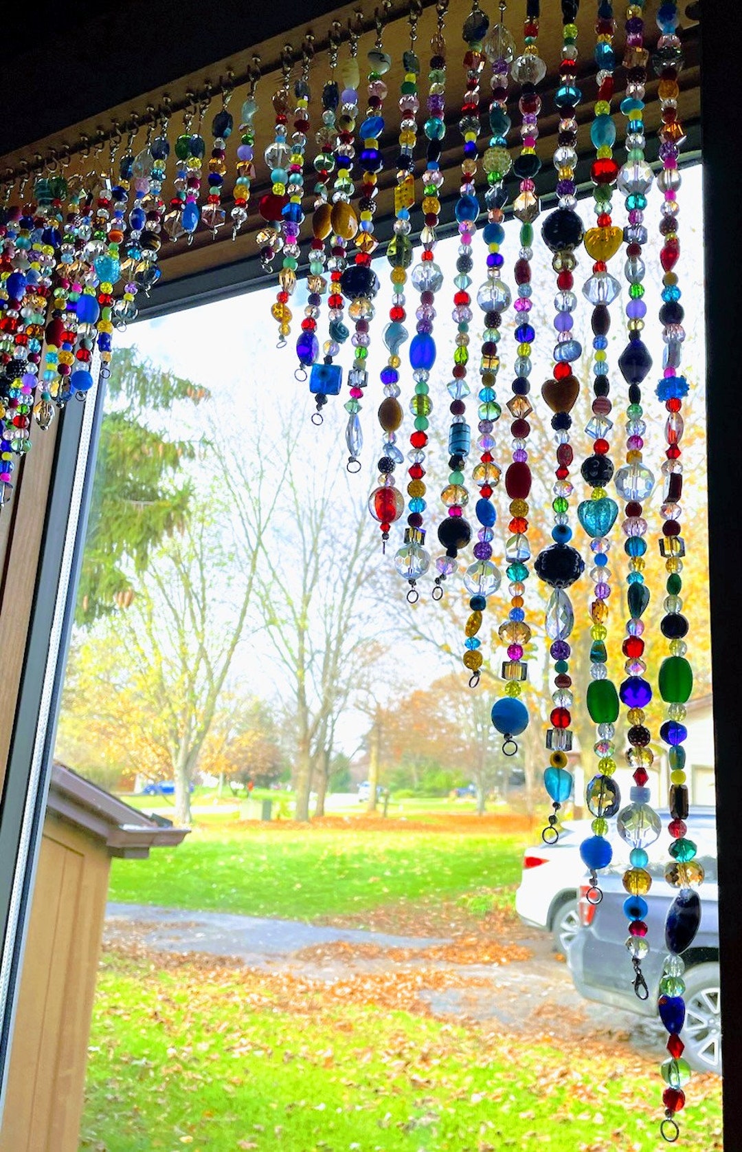 Multi Colored Boho Glass Bead Window Treatments: Creating a Bright and ...