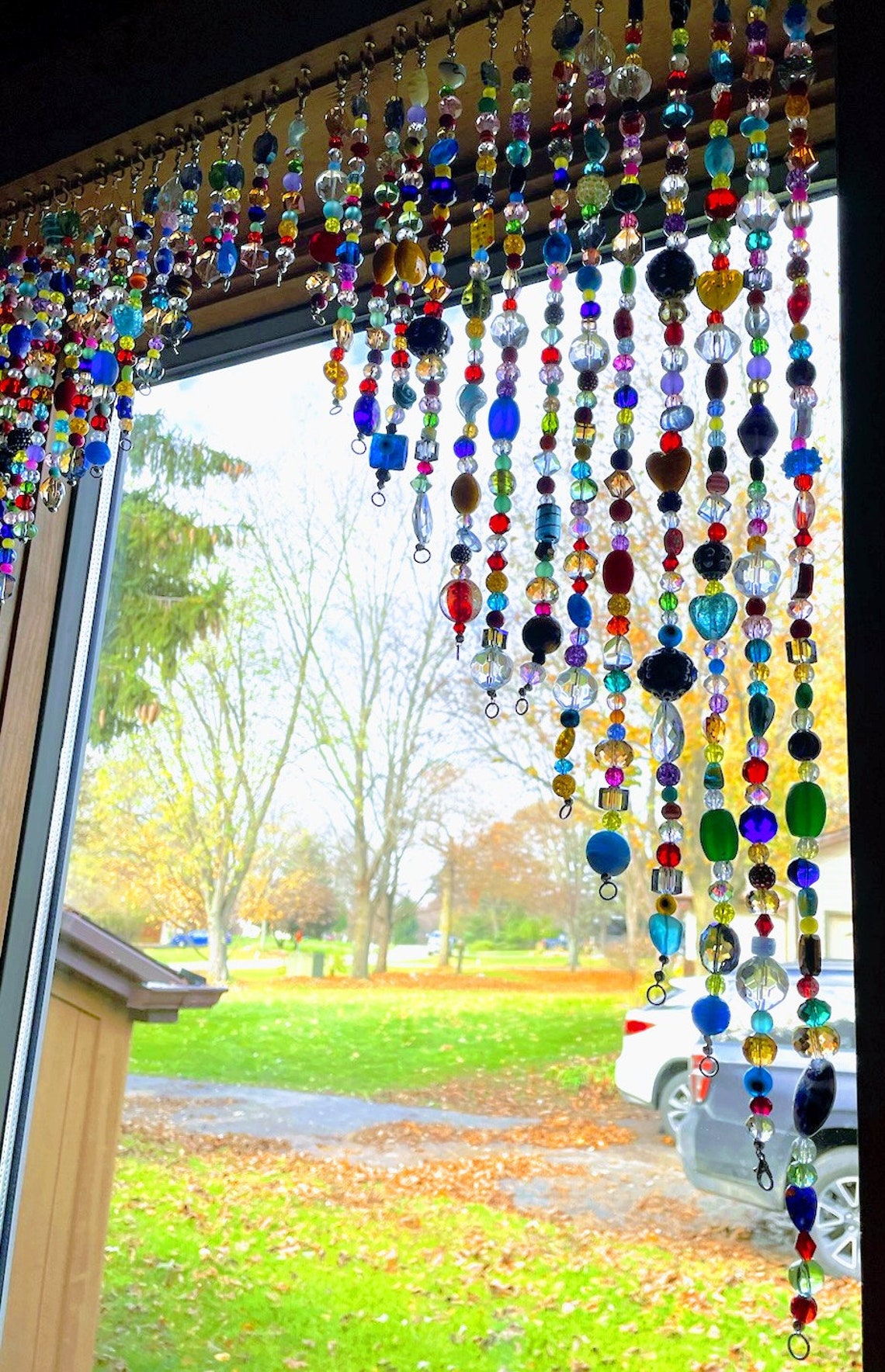 Multi Colored Boho Glass Bead Window Treatments: Creating a Bright and ...