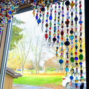Multi Colored Boho Glass Bead Window Treatments: Creating a Bright and ...
