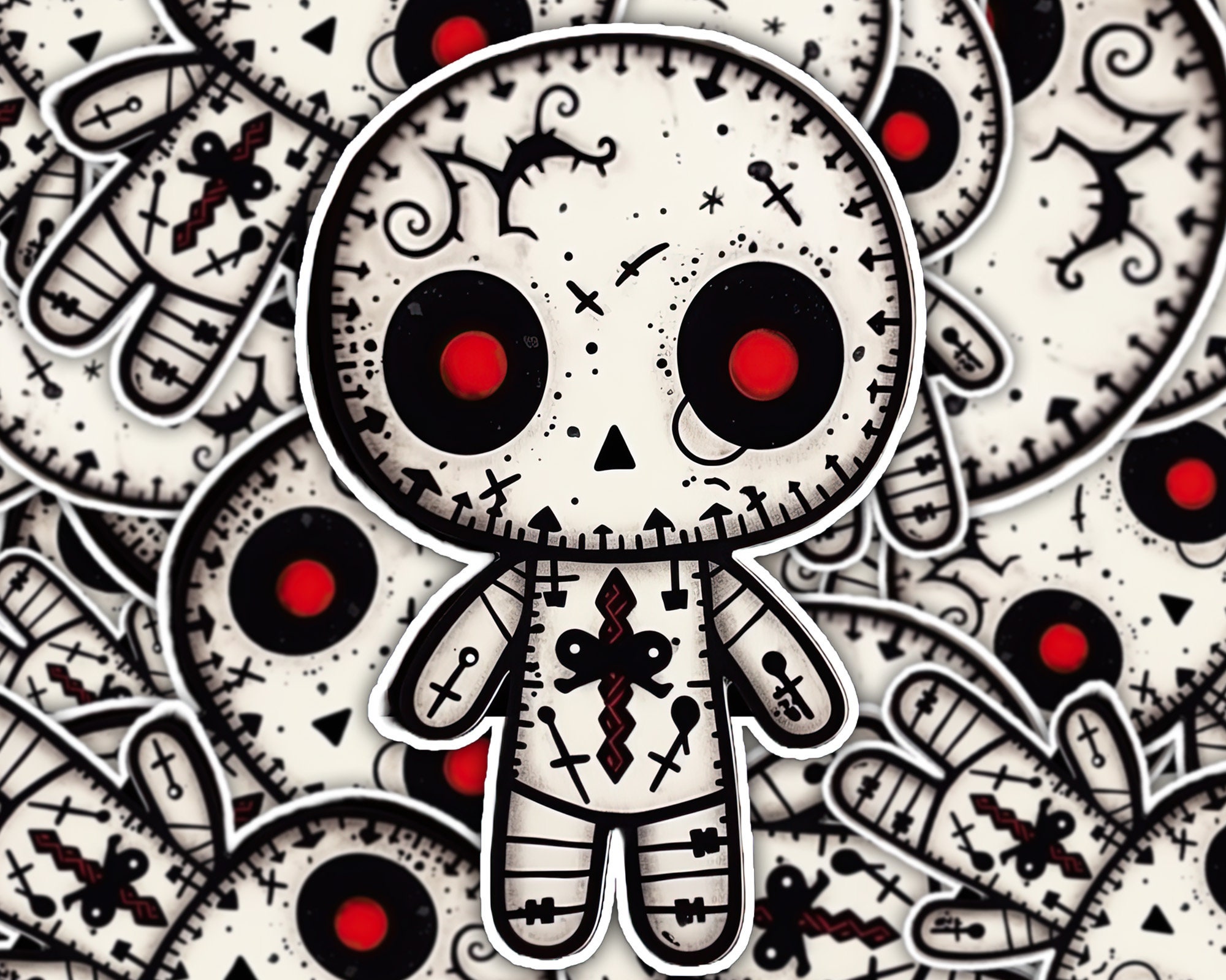 Magical Voodoo Doll Sticker Bring a Touch of Mysticism to - Etsy