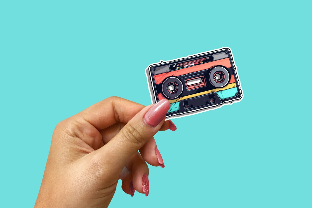 Cassette Sticker, Vintage Cassette Sticker, Retro Gift Ideas, Bring ...