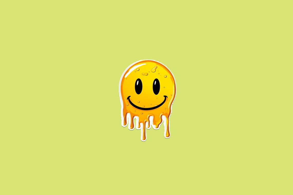 Smiley Face Sticker It's HOT Outside Sticker Smiley - Etsy