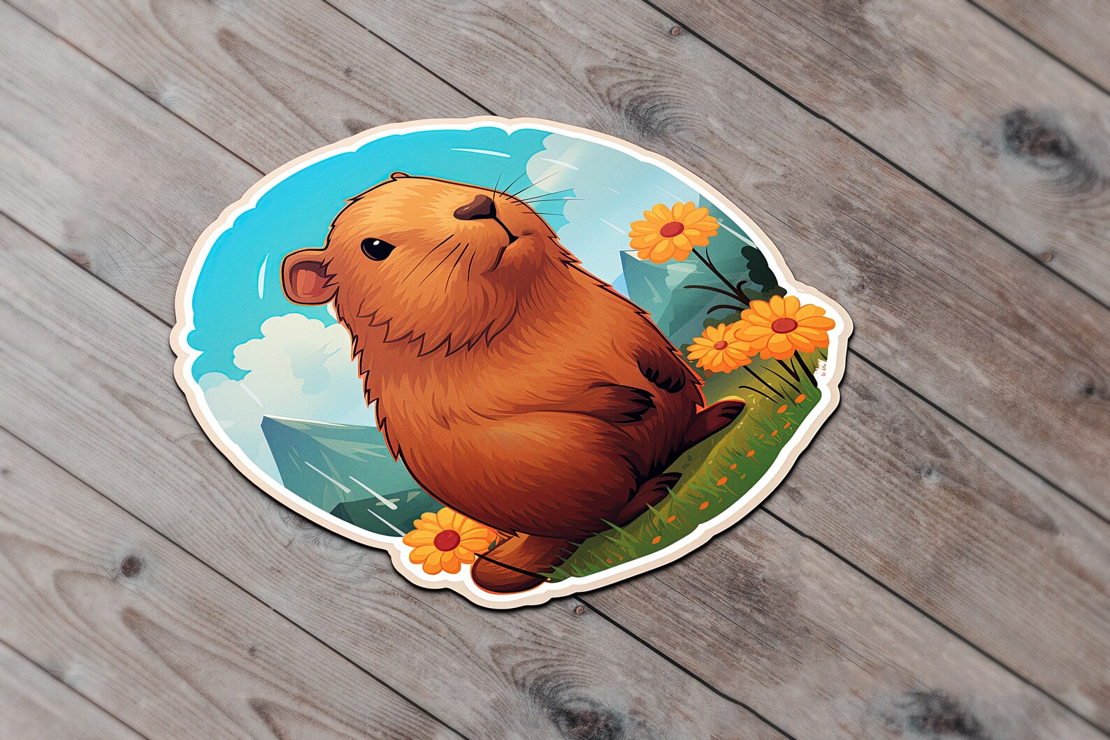 Capybara Decal - Make a Statement With This Whimsical and Charming ...