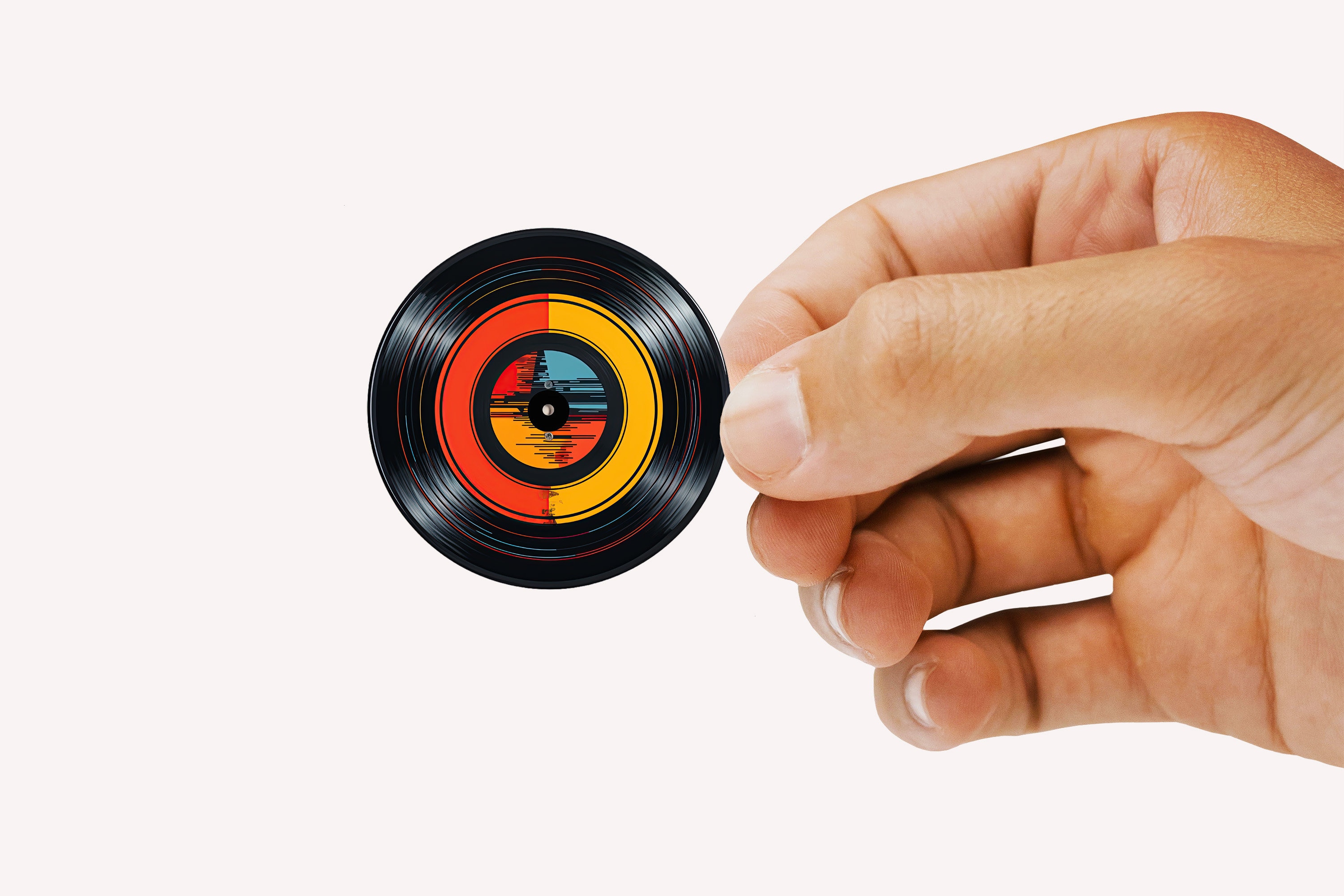 Vintage Vibes: Retro Vinyl Record Sticker for Music Lovers - Etsy