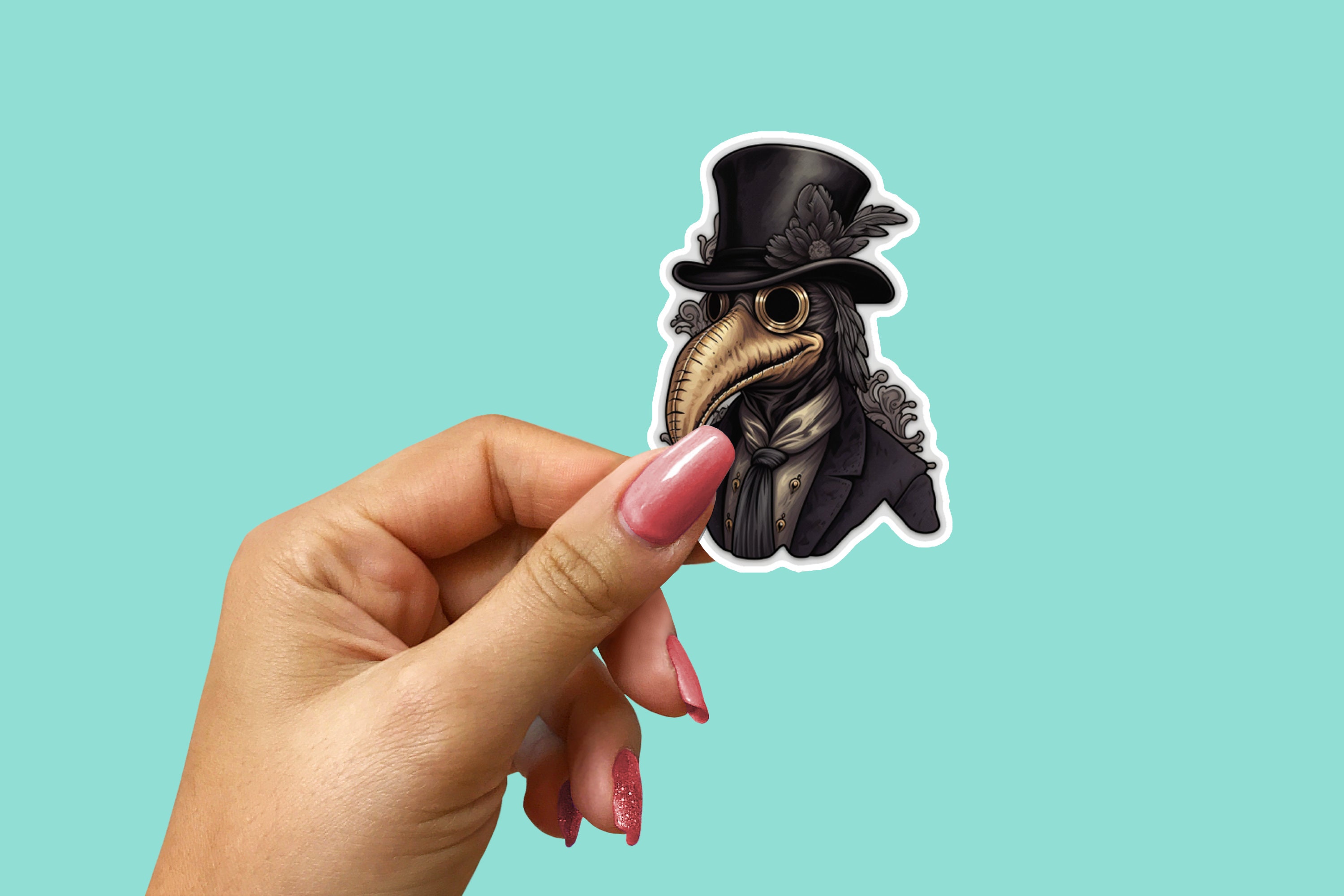 Plague Doctor Sticker, Steampunk, Occult, Pagan, Witchy, Halloween ...
