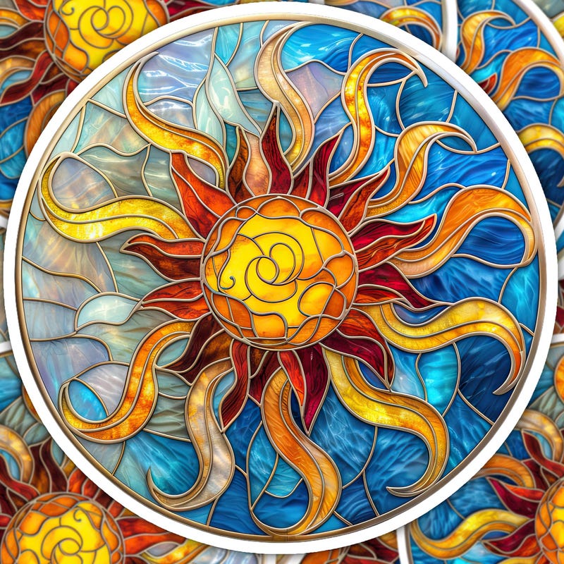 Boho Sun Vinyl Decals - Etsy