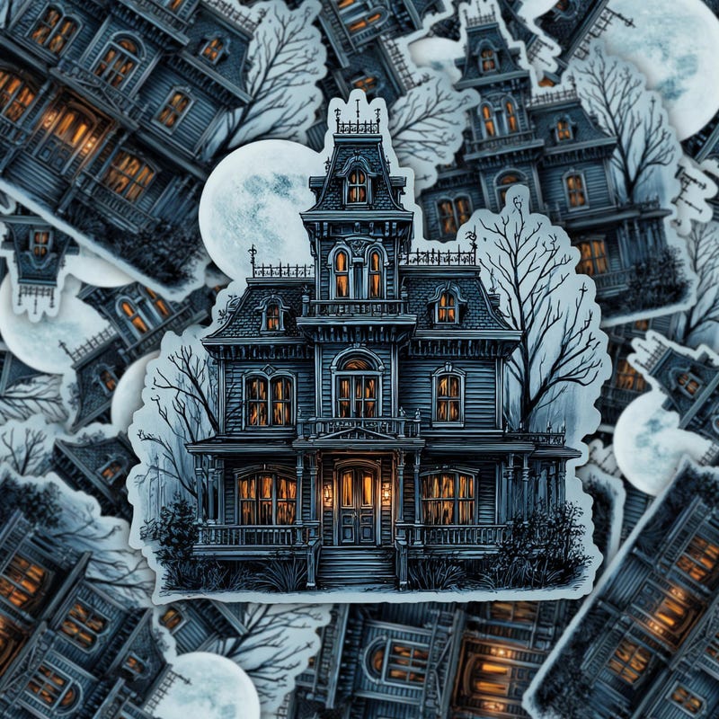 Haunted Mansion Sticker - Etsy