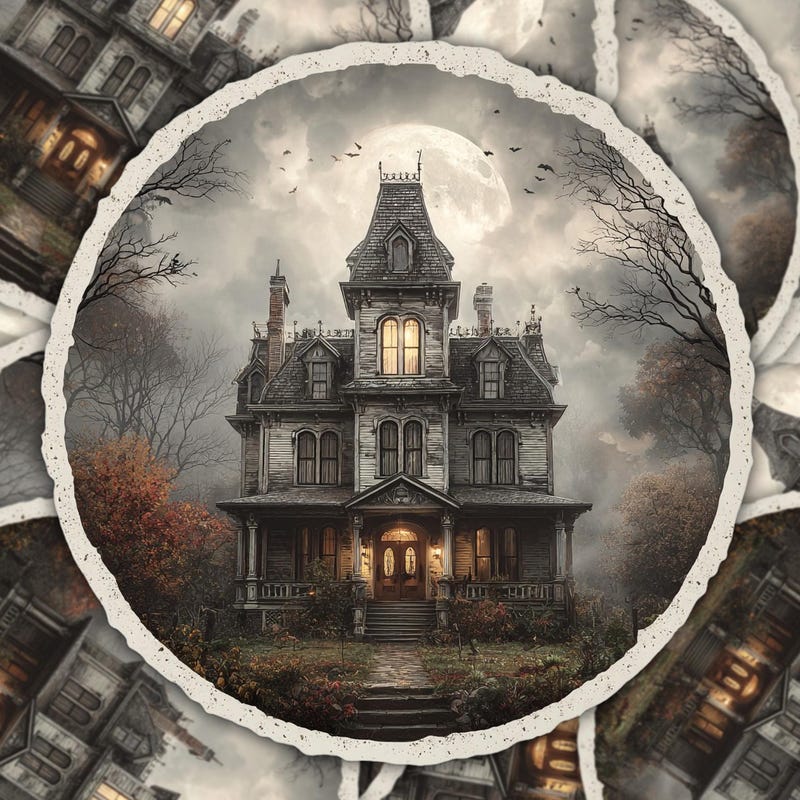Haunted Mansion Sticker - Etsy