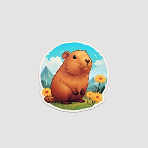 Capybara Decal - Make a Statement With This Whimsical and Charming ...