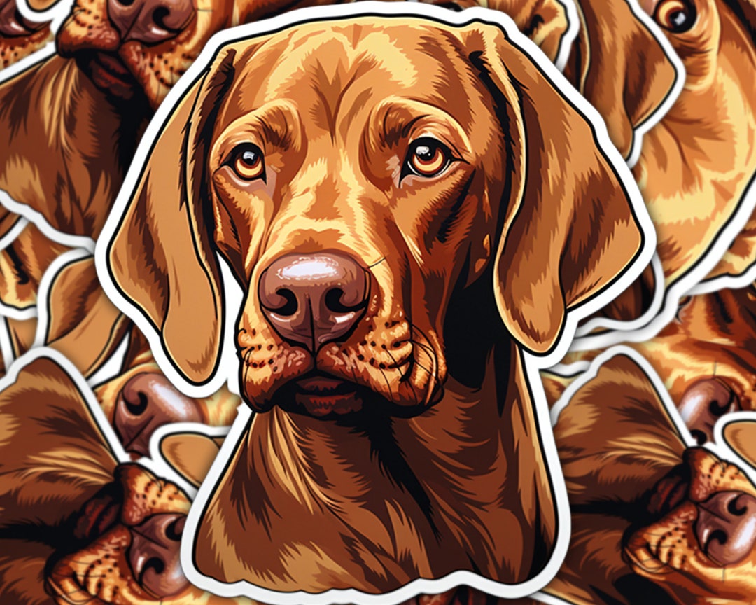 Dog Stickers, Vizsla Decals, Dog Mom Dog Dad Stickers, Vizsla Dogs ...
