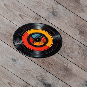 Vintage Vibes: Retro Vinyl Record Sticker for Music Lovers - Etsy