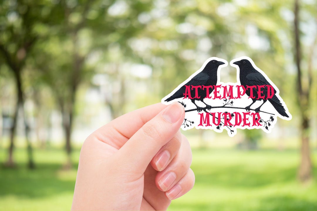 Murder of Crows Vinyl Sticker | Weatherproof Laptop Decal - Etsy