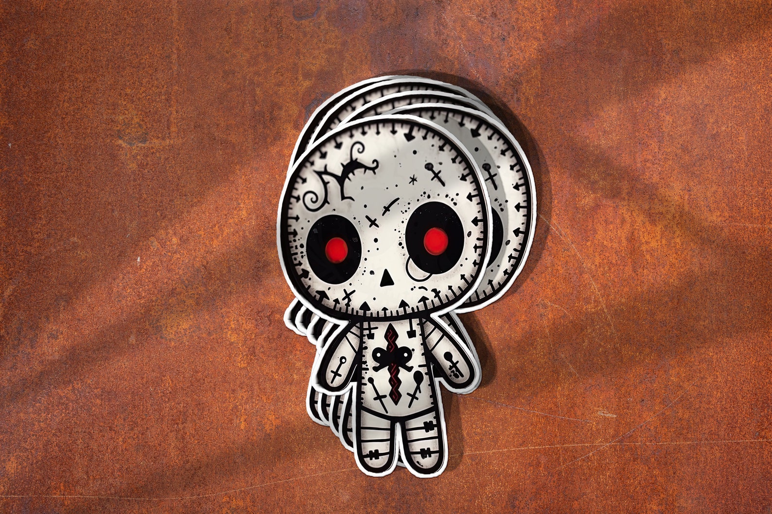Magical Voodoo Doll Sticker - Bring a Touch of Mysticism to Your Crafts ...