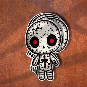 Magical Voodoo Doll Sticker - Bring a Touch of Mysticism to Your Crafts ...