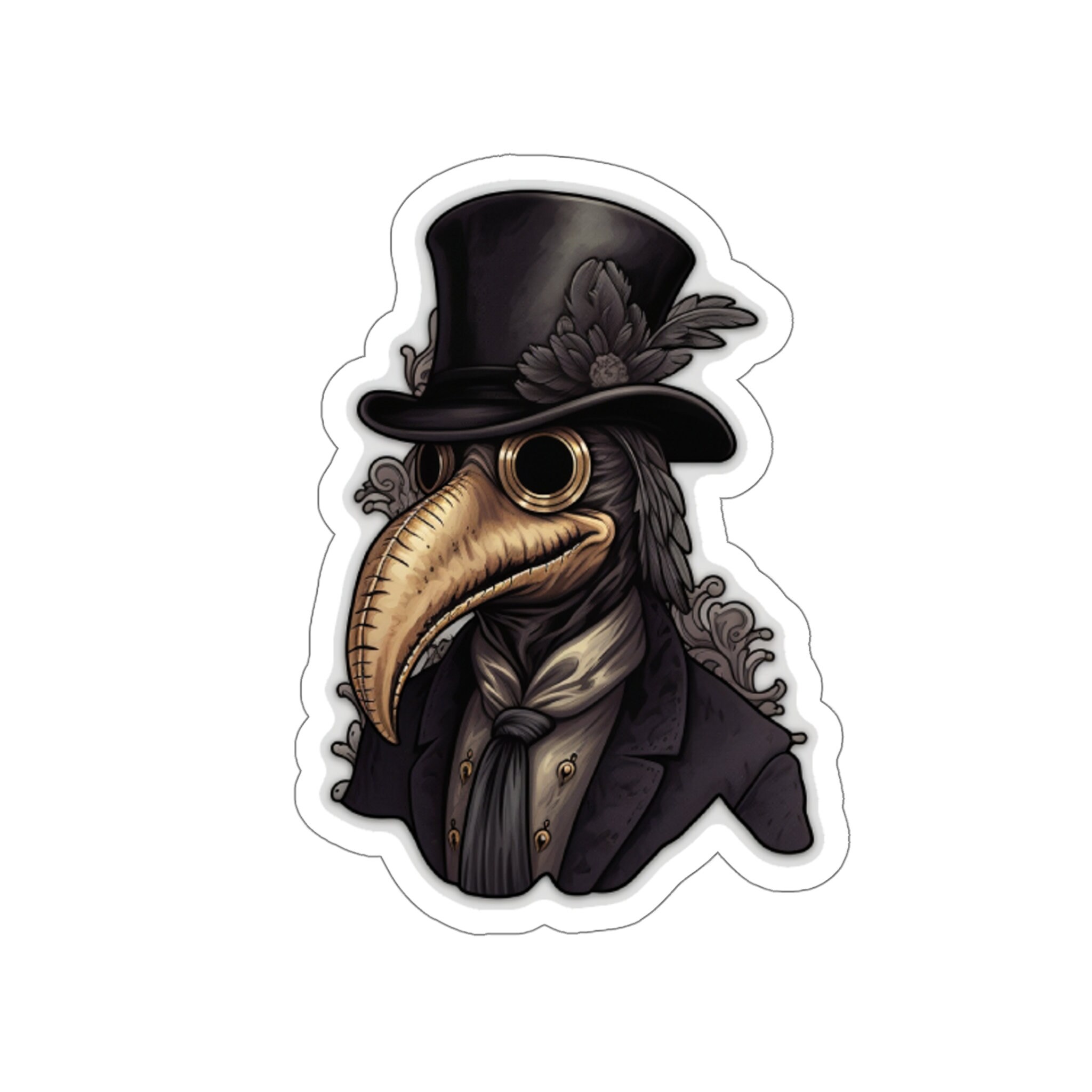 Plague Doctor Sticker Steampunk Occult Pagan Witchy - Etsy