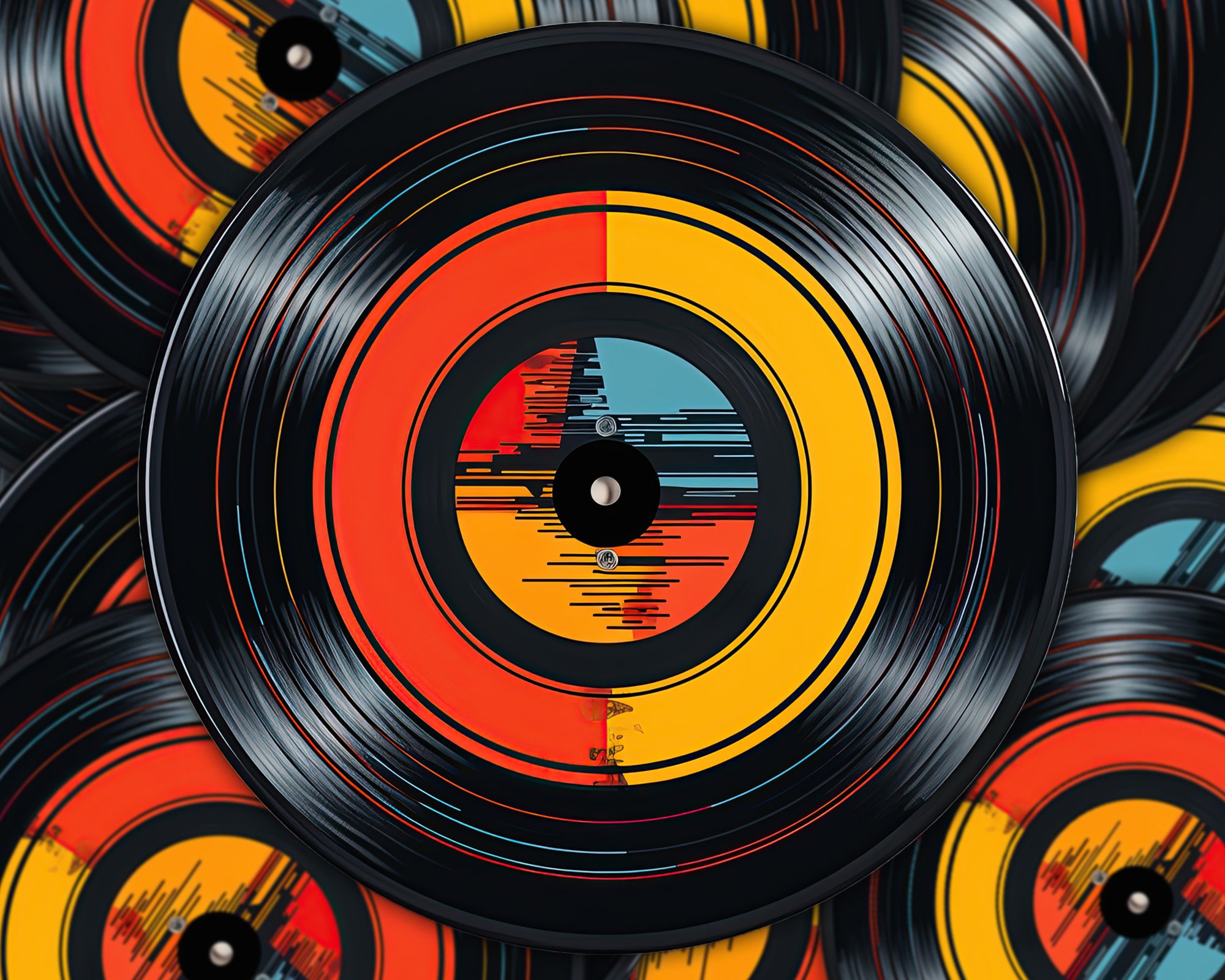 Vintage Vibes: Retro Vinyl Record Sticker for Music Lovers - Etsy