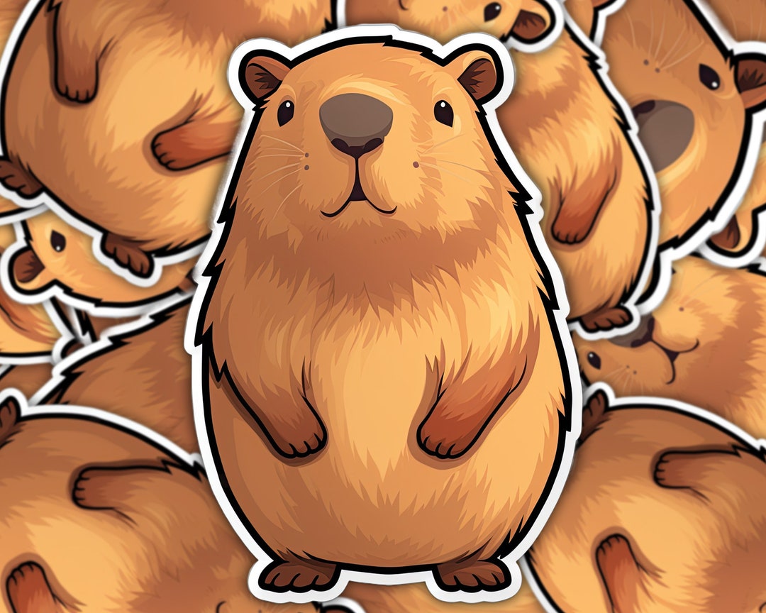 Capybara Sticker: Show off Your Love for Exotic Animals With This ...