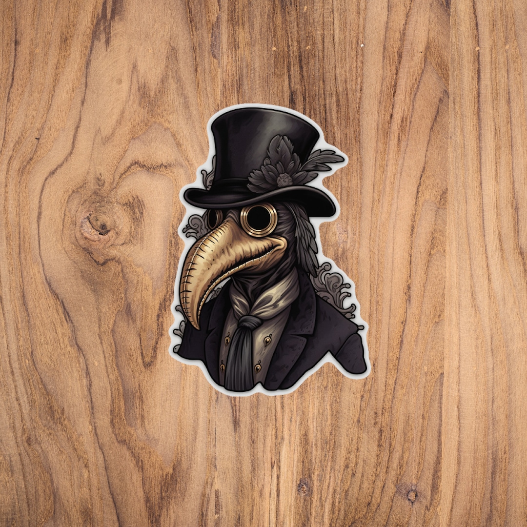 Plague Doctor Sticker, Steampunk, Occult, Pagan, Witchy, Halloween ...