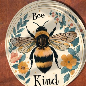 Bee Kind Vinyl Sticker for Laptop, Water Bottle, or Journal Cute Bee ...