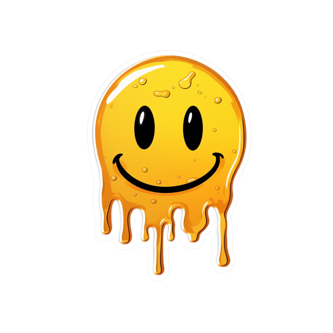 Smiley Face Sticker It's HOT Outside Sticker Smiley - Etsy
