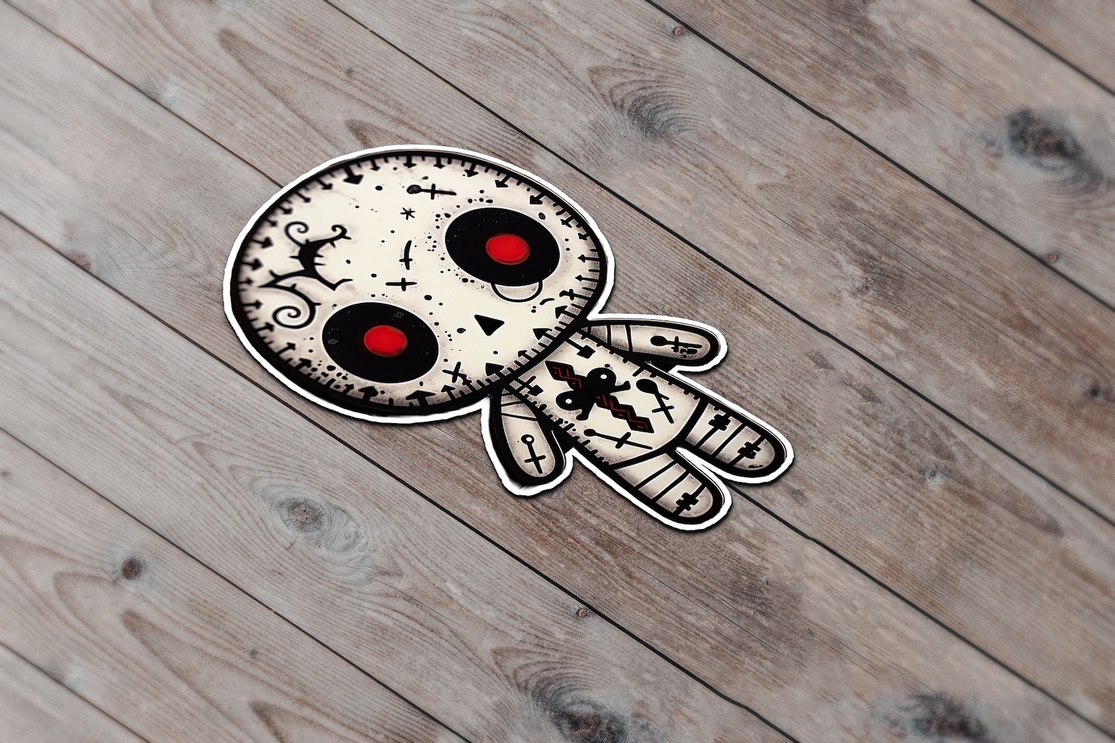 Magical Voodoo Doll Sticker Bring a Touch of Mysticism to - Etsy