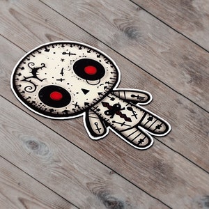 Magical Voodoo Doll Sticker - Bring a Touch of Mysticism to Your Crafts ...