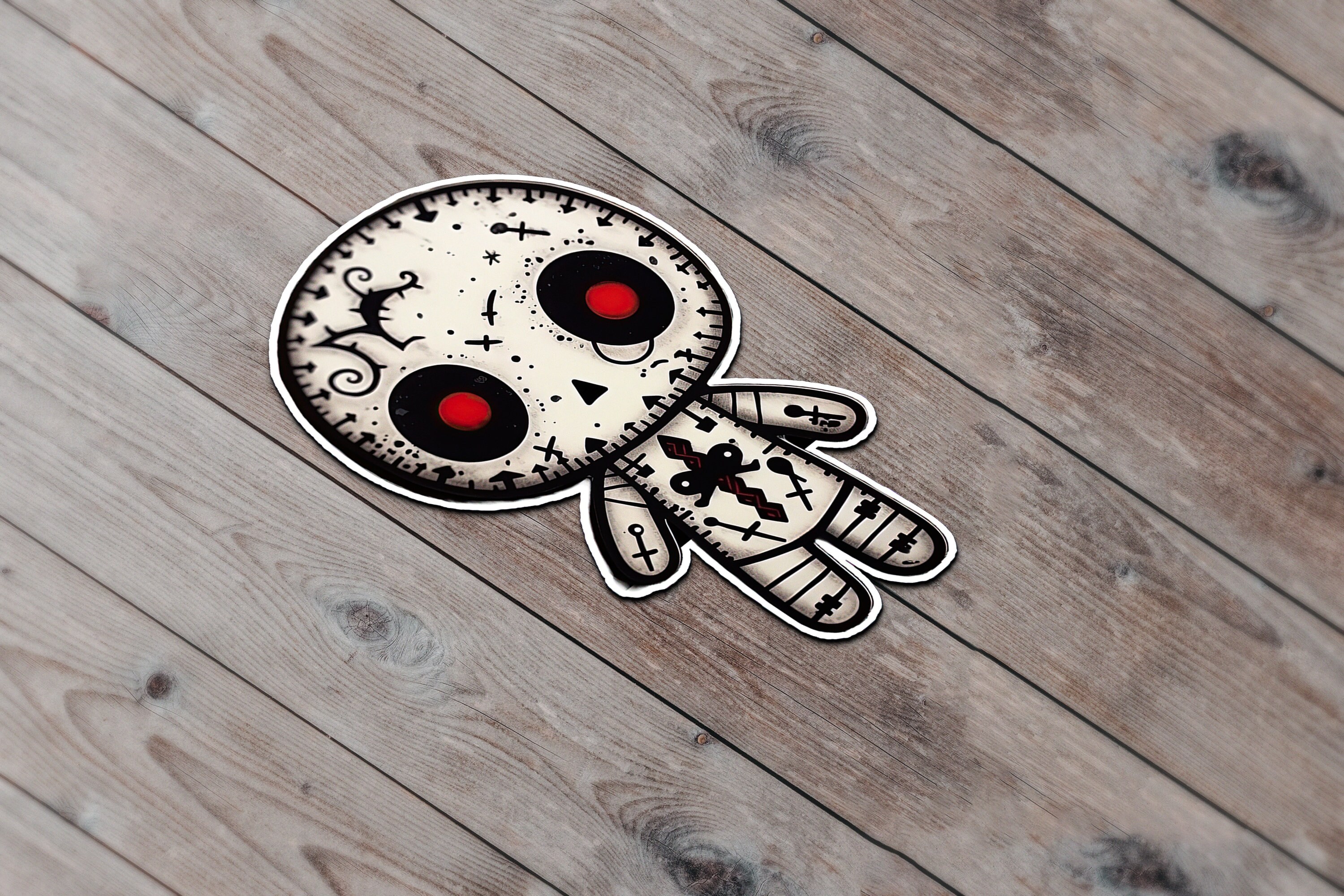 Magical Voodoo Doll Sticker Bring a Touch of Mysticism to - Etsy