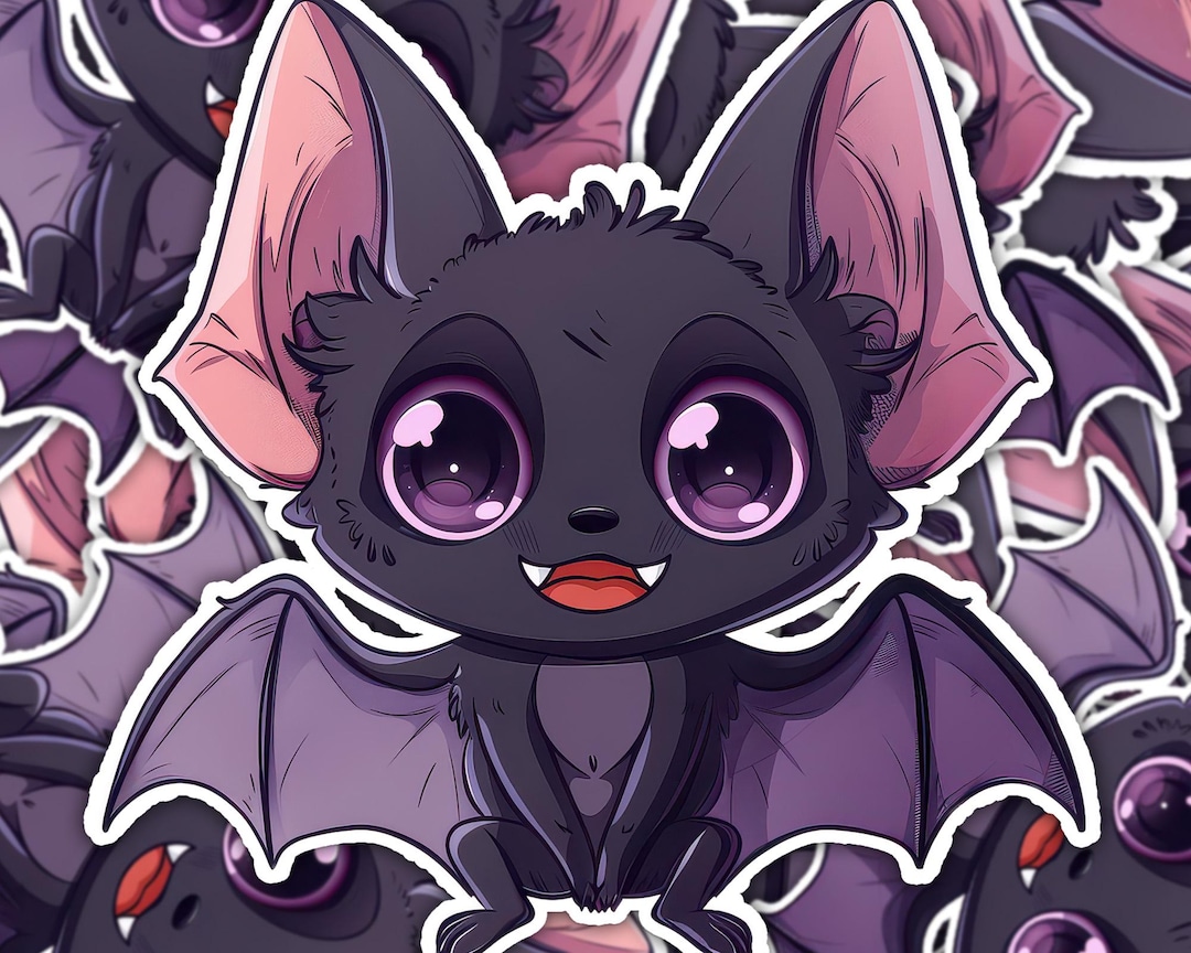 Cute Bat Sticker - Great for Halloween, Planners, Laptops, Water ...