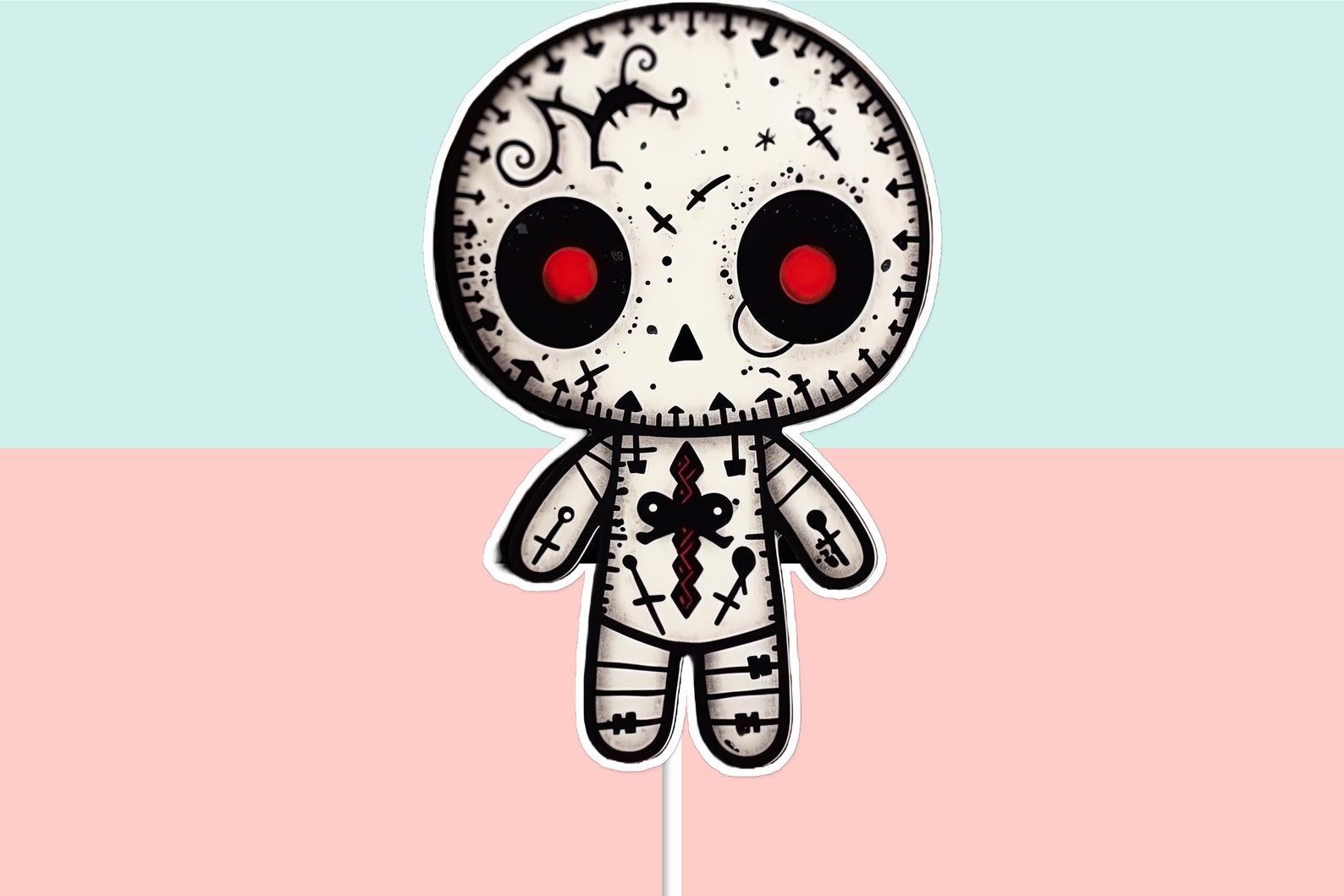 Magical Voodoo Doll Sticker Bring a Touch of Mysticism to - Etsy