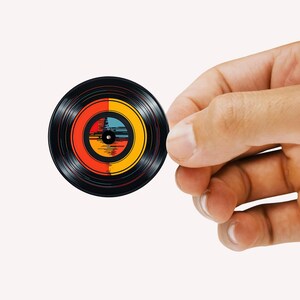Vintage Vibes: Retro Vinyl Record Sticker for Music Lovers - Etsy