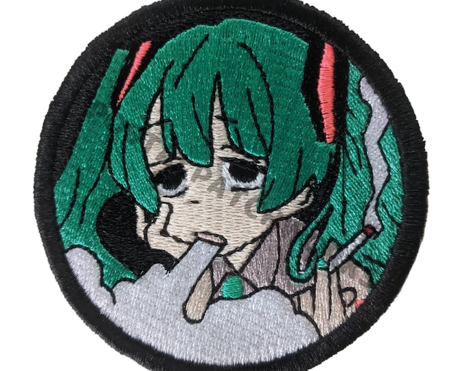 Hatsune Miku Smoking Cigarette Anime Patch - Etsy