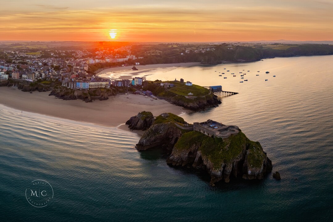 Tenby Sunset Digital Print - Etsy