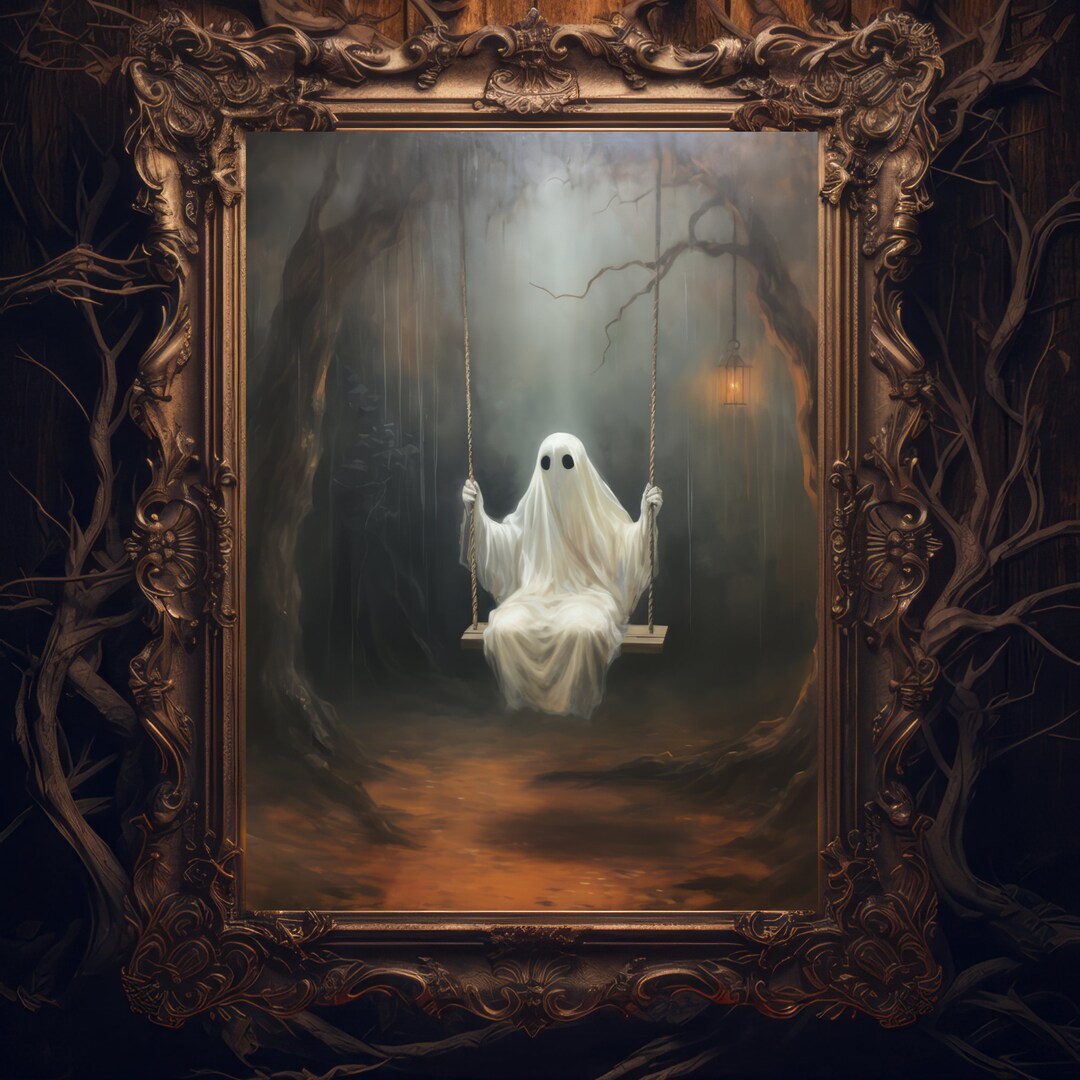 Ghost Swing in the Forest - Etsy